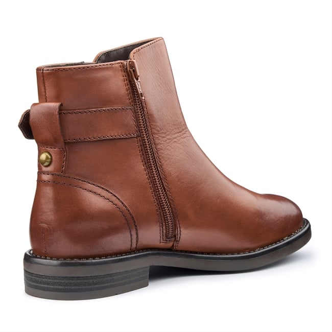 Tan | Women’s Smart Ankle Boot With Inside Zip | Ascot Boots | Hotter UK