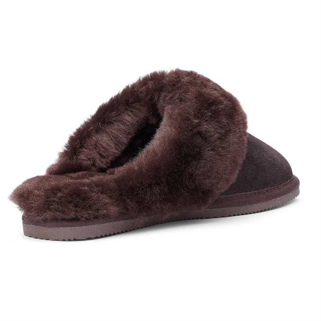 Chocolate | Women's Classic Suede Slippers | Candy Slippers | Hotter US