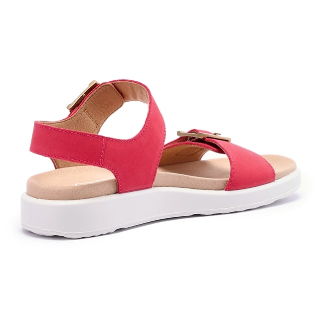 Sunset Coral | Women's Buckle Sandals | Corfu Sandals | Hotter UK