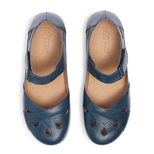 Aquatic Blue | Women's Smart Leather Shandals | Devi Shoes | Hotter UK