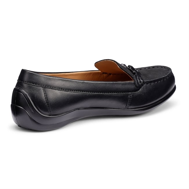 Black | Women's Leather Loafers | Dover Shoes | Hotter UK