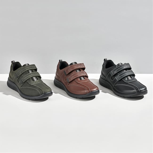 Walnut | Men’s Adjustable Classic Casual Shoe | Energise Shoes | Hotter US