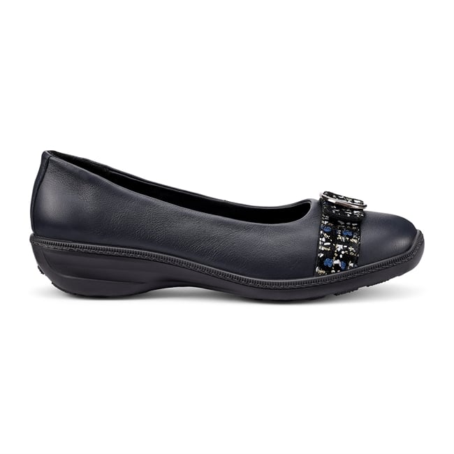 Aquatic Blue | Women’s Low Wedge Ballet Pump | Grace Shoes | Hotter UK