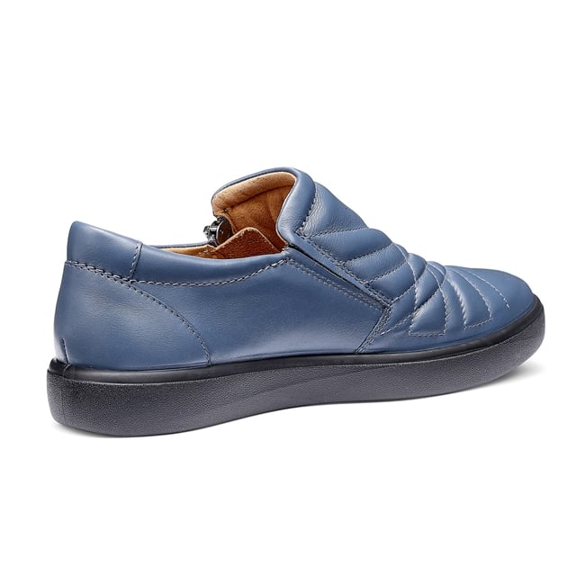Aquatic Blue | Women’s Quilted Slip-on Trainer | Poppy Trainers | Hotter UK