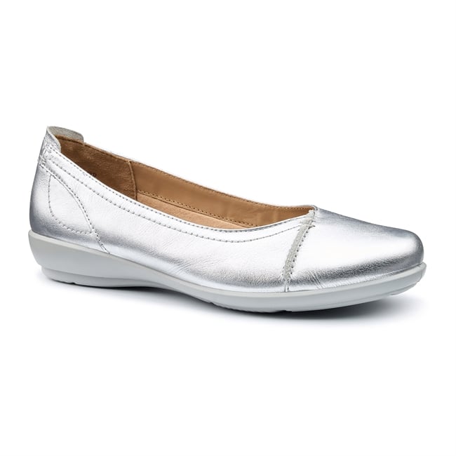 Silver | Women’s Ballet Pumps | Robyn II Shoes | Hotter UK