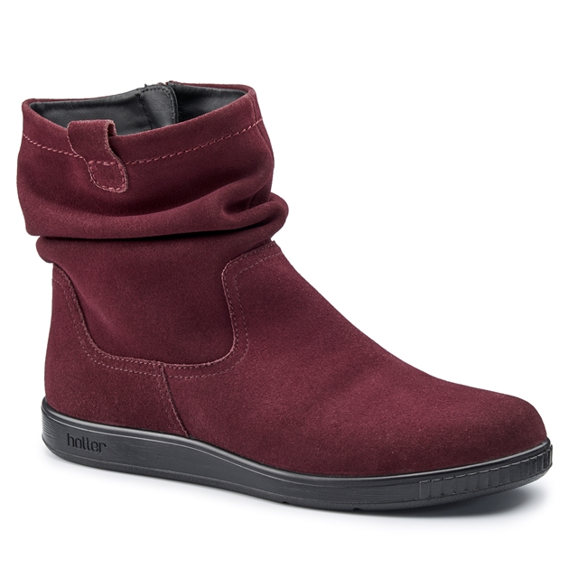 Maroon | Women’s Ankle Boot With Inside Zip | Sprite Boots | Hotter UK