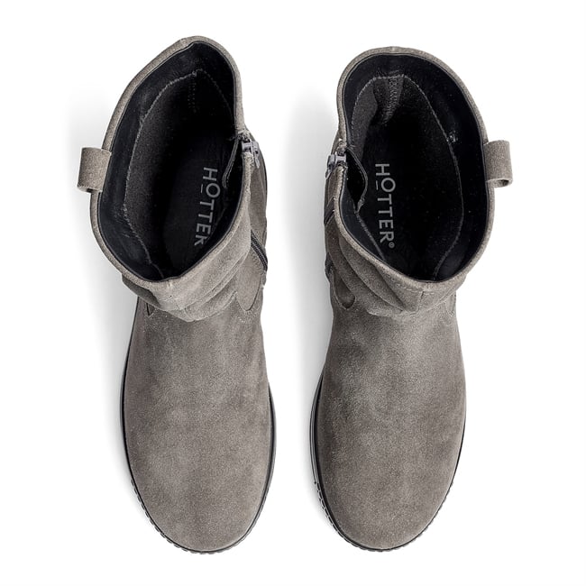 Smokey Grey | Women’s Ankle Boot With Inside Zip | Sprite Boots | Hotter UK