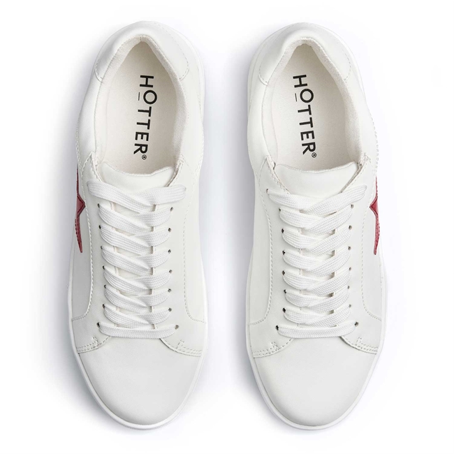 White / Salsa | Women's Padded Trainers | Star Trainers | Hotter UK