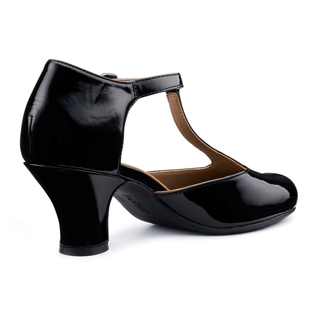 Black | Women's T-Bar Heels | Tempo Heels | Hotter UK