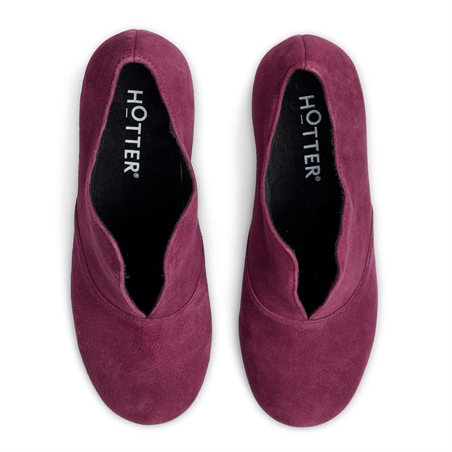 Maroon | Women's Chic Suede Heel | Waltz Heels | Hotter UK