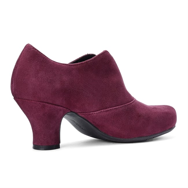 Maroon | Women's Chic Suede Heel | Waltz Heels | Hotter UK