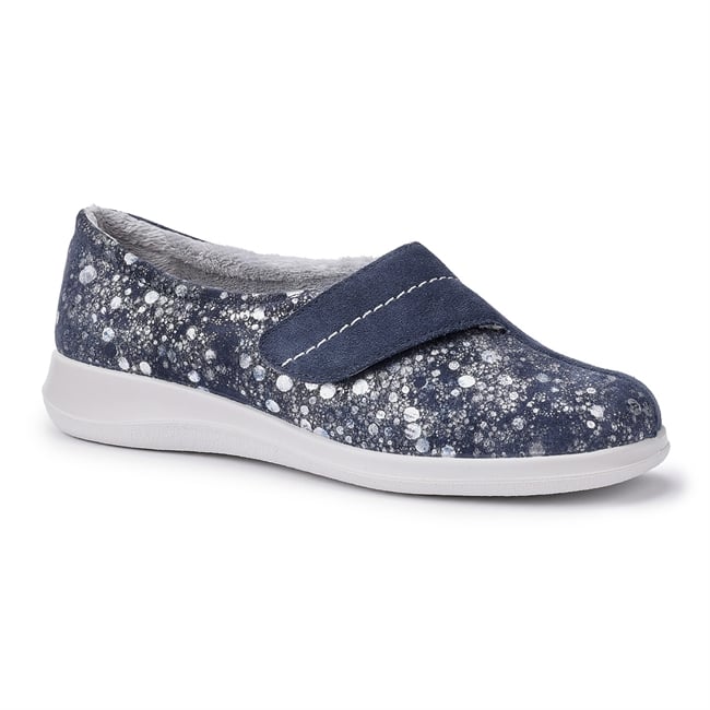 French Navy / Nightsky | Women’s Classic Suede Slippers | Wrap Slippers ...