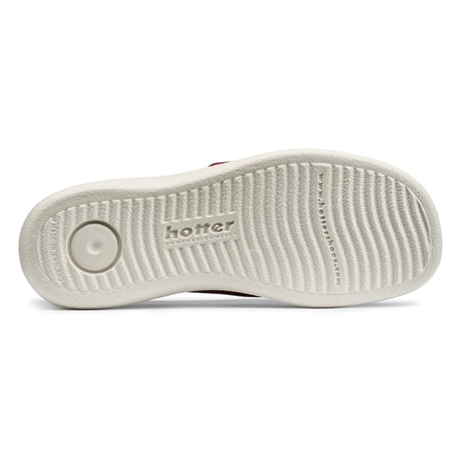 Red Currant | Women’s Classic Suede Slippers | Wrap Slippers | Hotter US