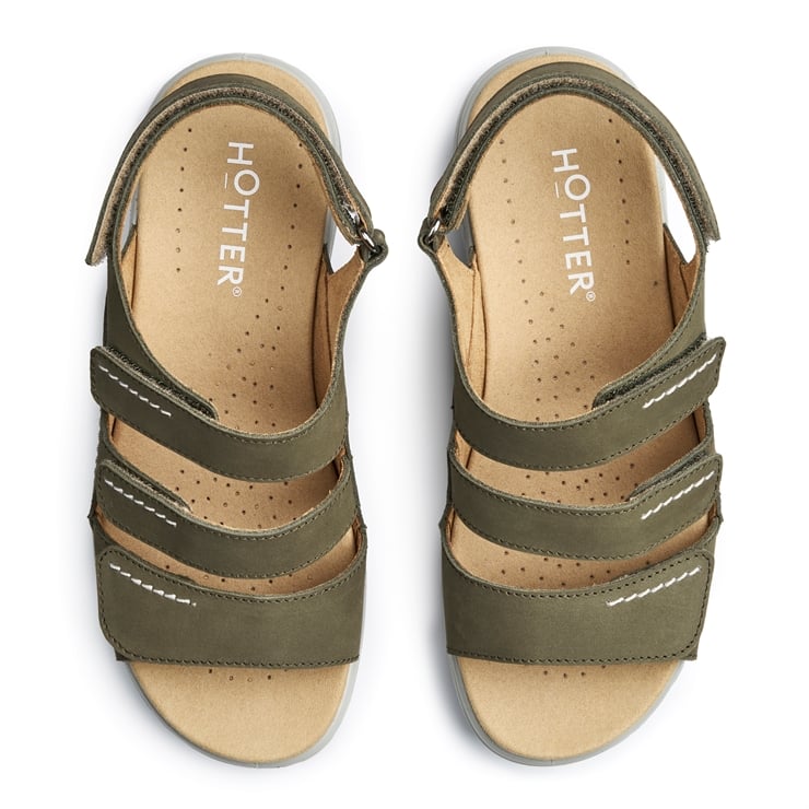 Khaki | Women's Adjustable Sandals | Abigail Sandals | Hotter US