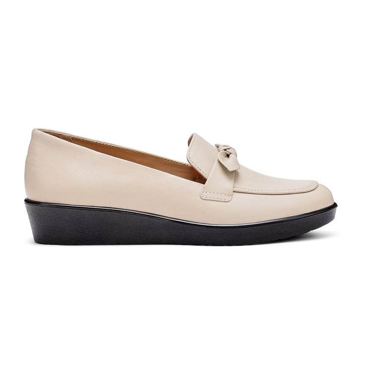 Cement | Women’s Smart Wedge Loafer | Amber Shoes | Hotter US