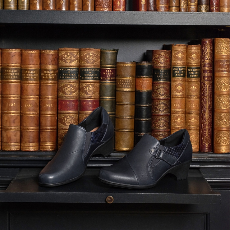 Navy Snake | Barnet Shoes | Hotter UK