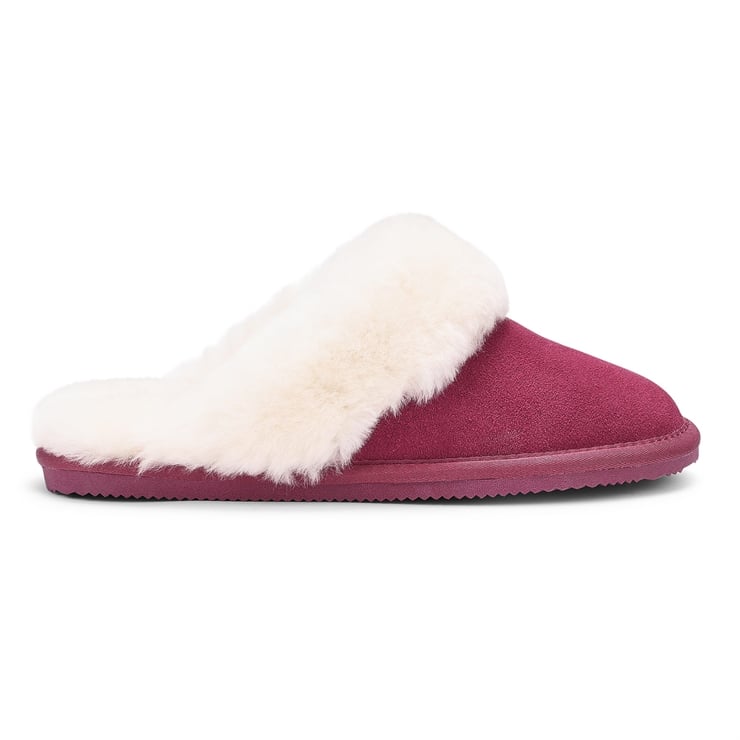 Maroon | Women's Classic Suede Slippers | Candy Slippers | Hotter UK