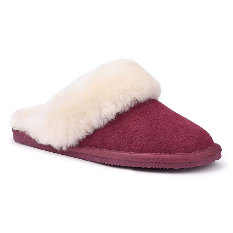 Maroon | Women's Classic Suede Slippers | Candy Slippers | Hotter UK
