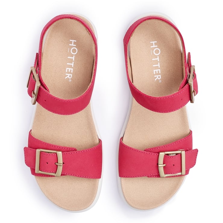 Sunset Coral | Women's Buckle Sandals | Corfu Sandals | Hotter UK
