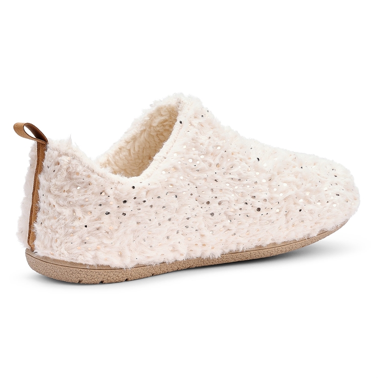 Cream Fleck | Women's Faux Fur Slippers | Cosy Slippers | Hotter US