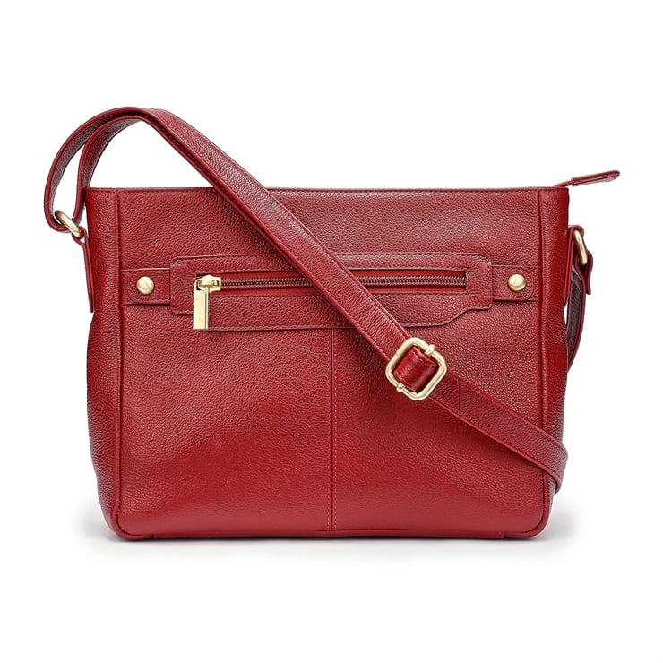 Red Currant | Women's Classic Leather Handbag | Elsie II Bag | Hotter UK