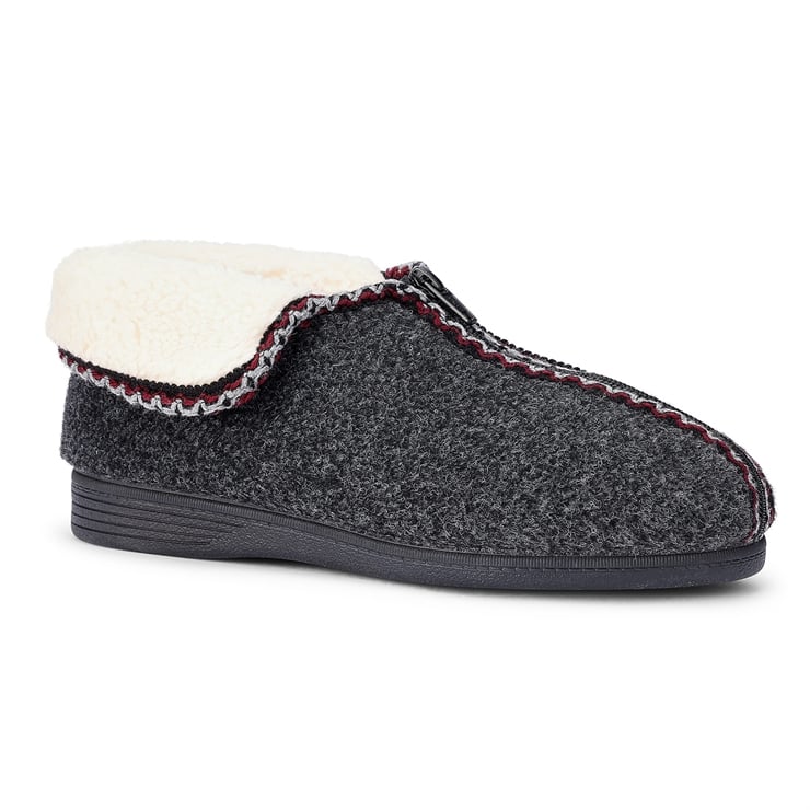 Charcoal | Women's Fleece Slippers | Embrace Slippers | Hotter UK