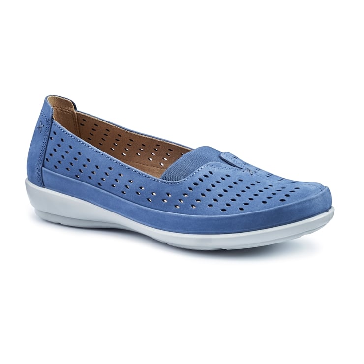 Elemental Blue | Women’s Slip-On Flexible Shoe | Eternity Shoes | Hotter UK