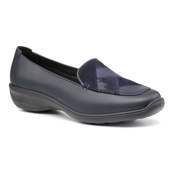 Navy | Women’s Wedge Loafer | Faith II Shoes | Hotter US