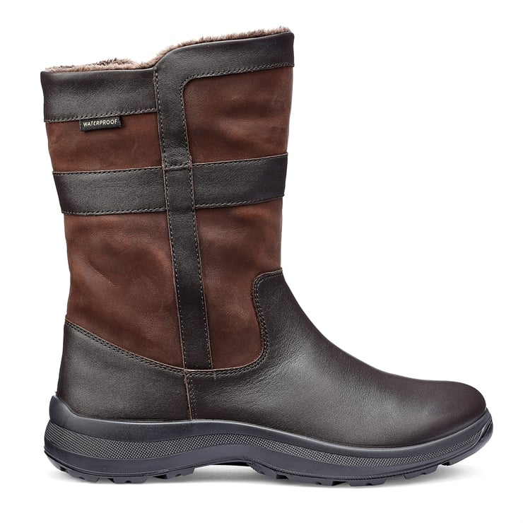 Chocolate | Women's Rugged Waterproof Boots | Frontier WP Boots | Hotter UK