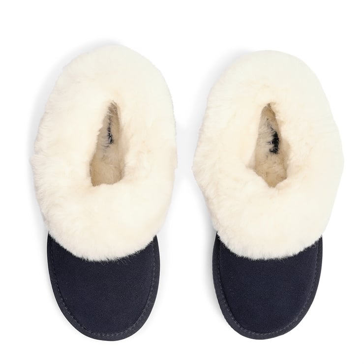 Navy | Women's Cosy Slipper Boots | Hug Slippers | Hotter UK