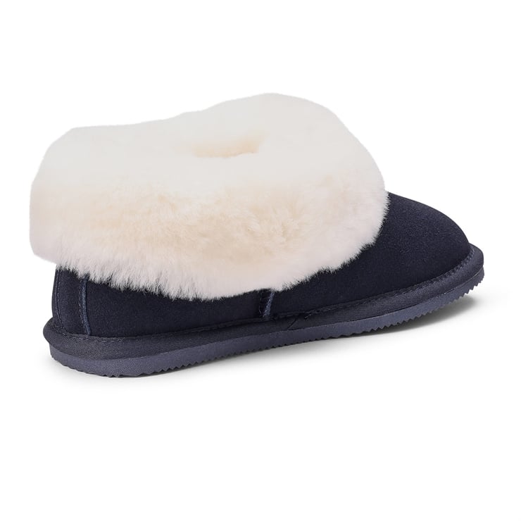 Navy | Women's Cosy Slipper Boots | Hug Slippers | Hotter US