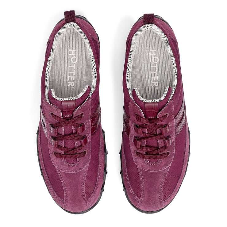Dark Cherry | Women’s Classic Trainers | Leanne II Trainers | Hotter UK