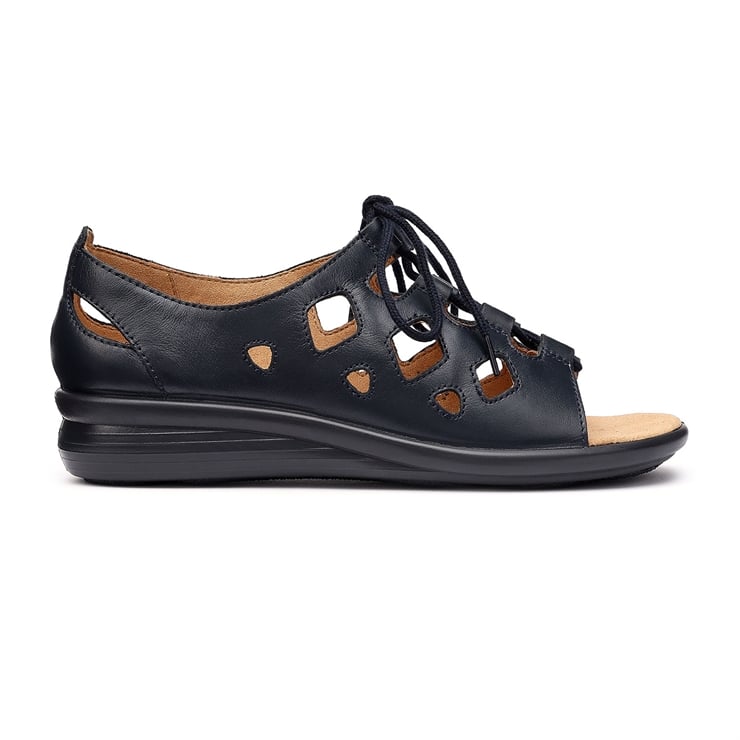 Navy | Women's Leather Holiday Sandal | Lenora Sandals | Hotter UK
