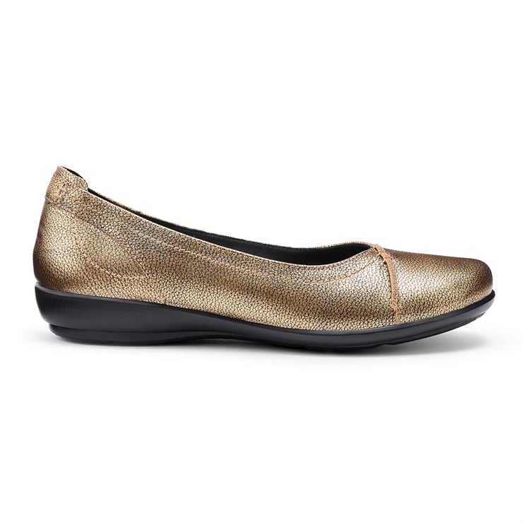 Tumbled Gold | Women’s Ballet Pumps | Robyn II Shoes | Hotter UK