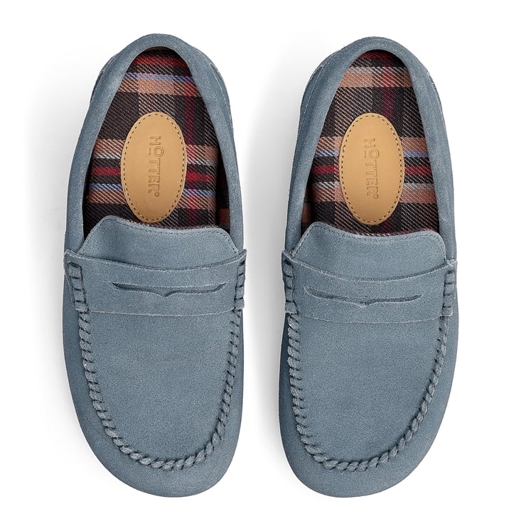 Aquatic Blue | Women's Suede Slippers | Serene Slippers | Hotter UK