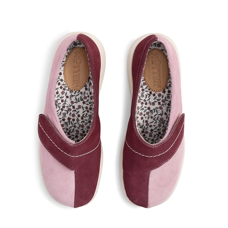 Dark Cherry / Lavender | Women’s Classic Suede Slippers | Wrap Slippers ...
