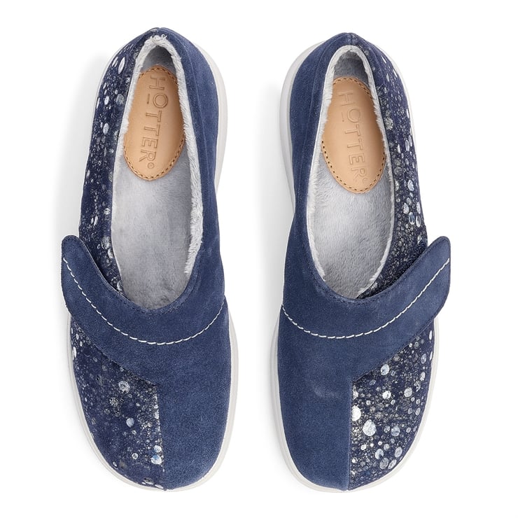 French Navy / Nightsky | Women’s Classic Suede Slippers | Wrap Slippers ...
