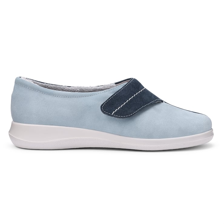 French Navy / Soft Blue | Women’s Classic Suede Slippers | Wrap ...