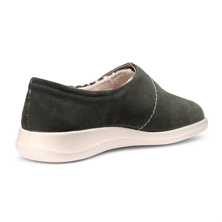 Forest Green Stars | Women’s Classic Suede Slippers | Wrap Slippers ...