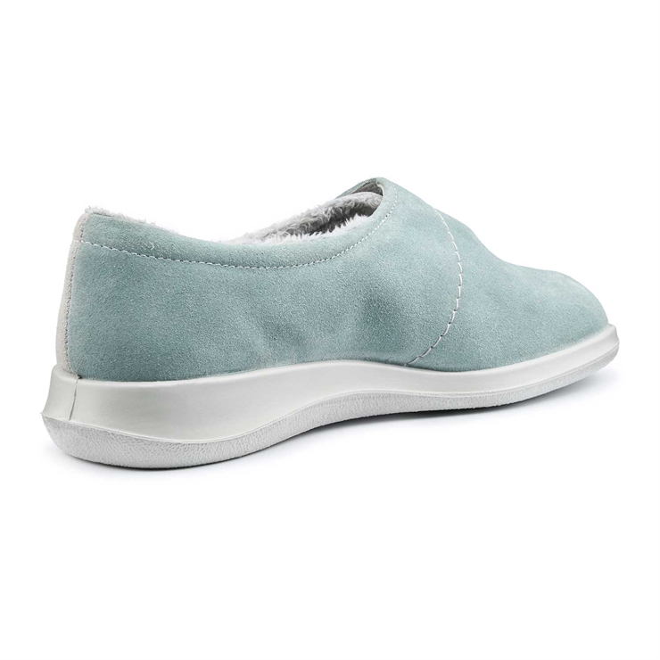 Sage / Soft Grey | Women’s Classic Suede Slippers | Wrap Slippers ...
