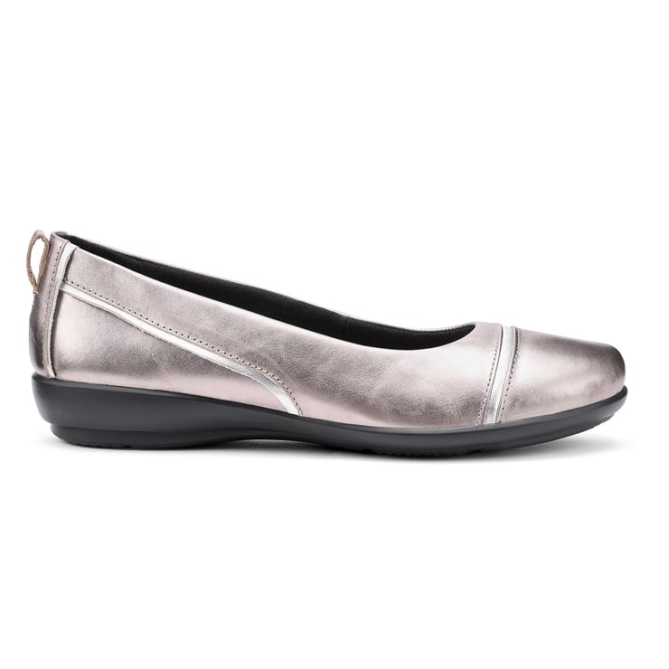 Pewter / Silver | Women's ballet pump | Wren Shoes | Hotter US