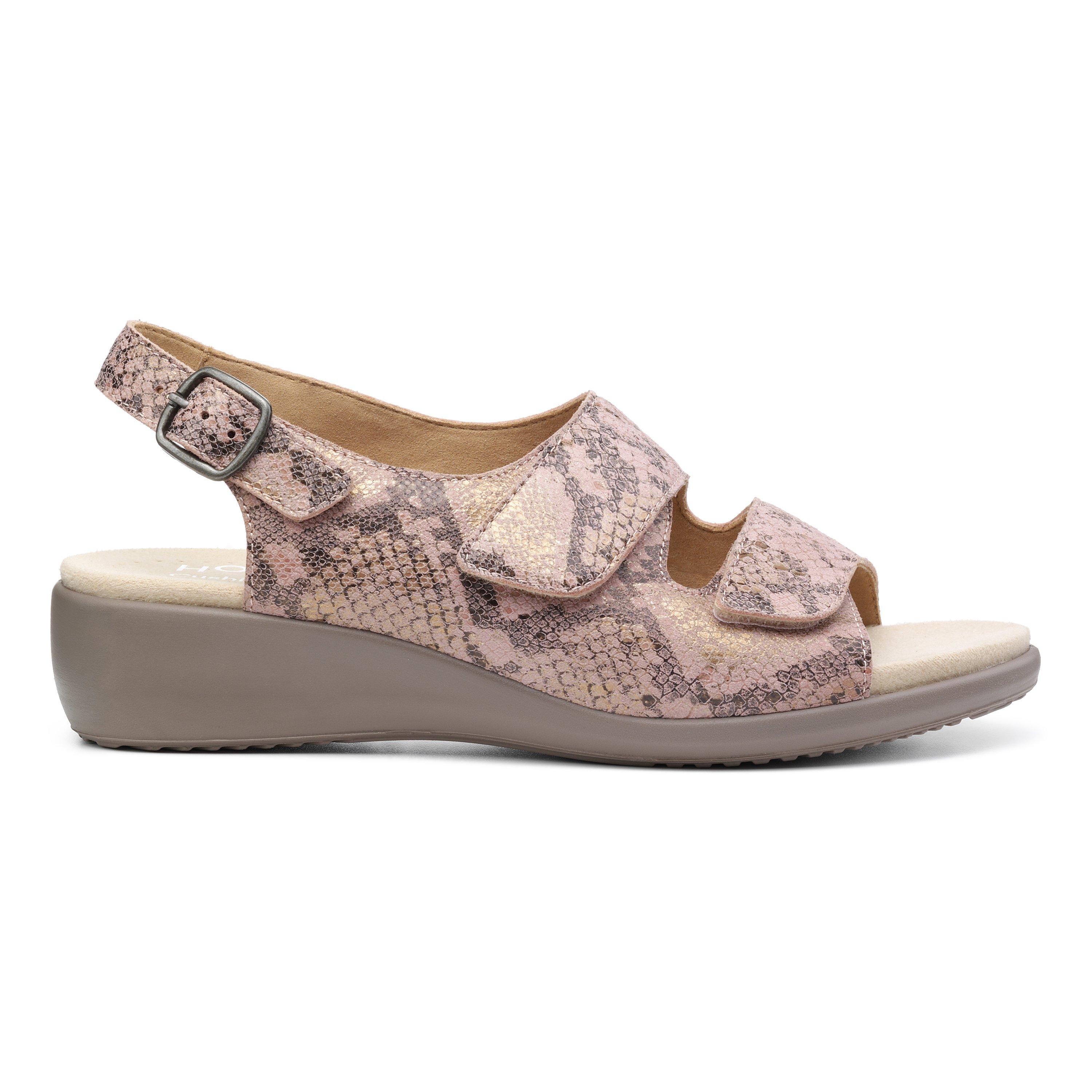 Blush Snake | Women’s Adjustable Low Wedge Sandal | Easy II Sandals ...