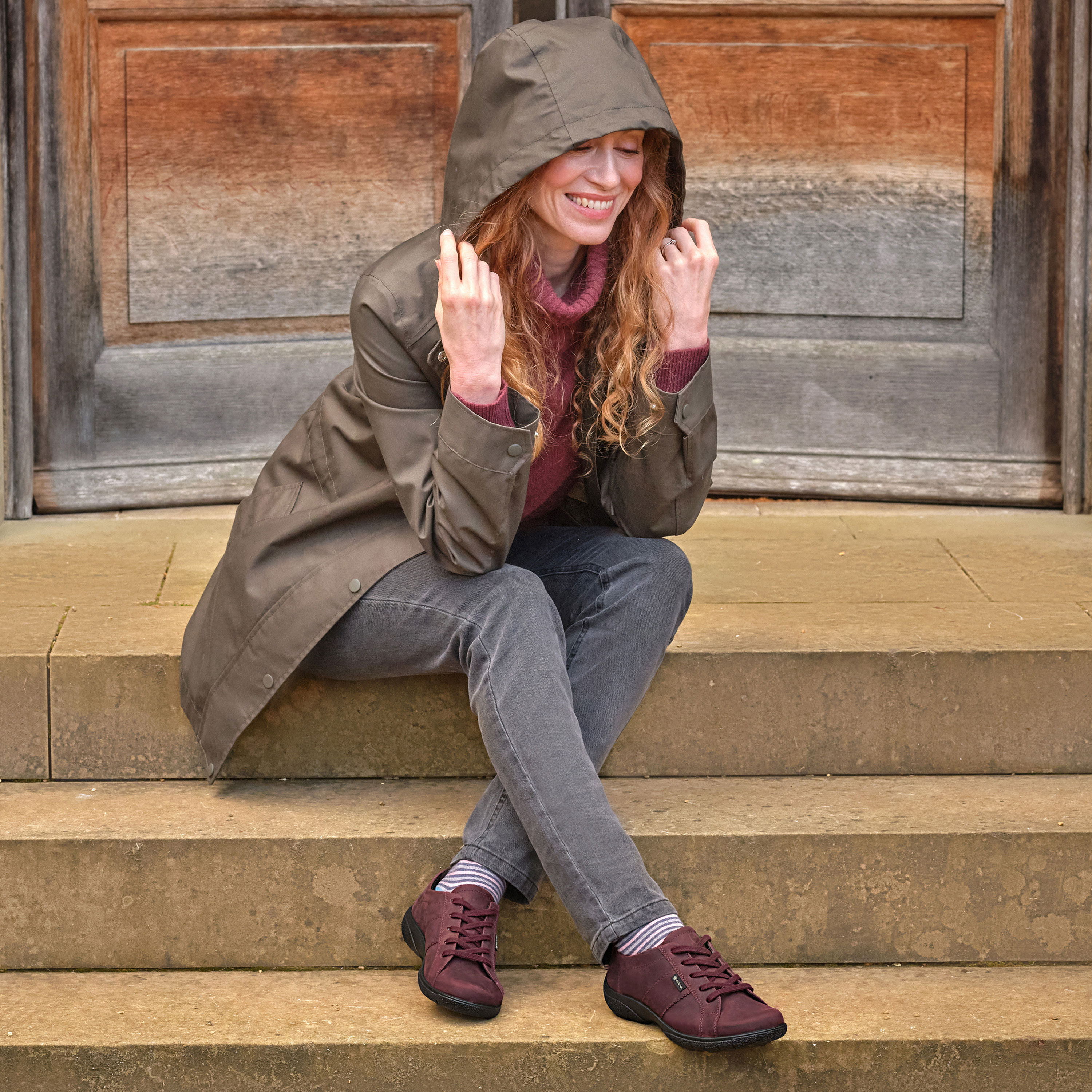 Black | Women's Breathable Waterproof Shoes | Hue GTX Shoes | Hotter US