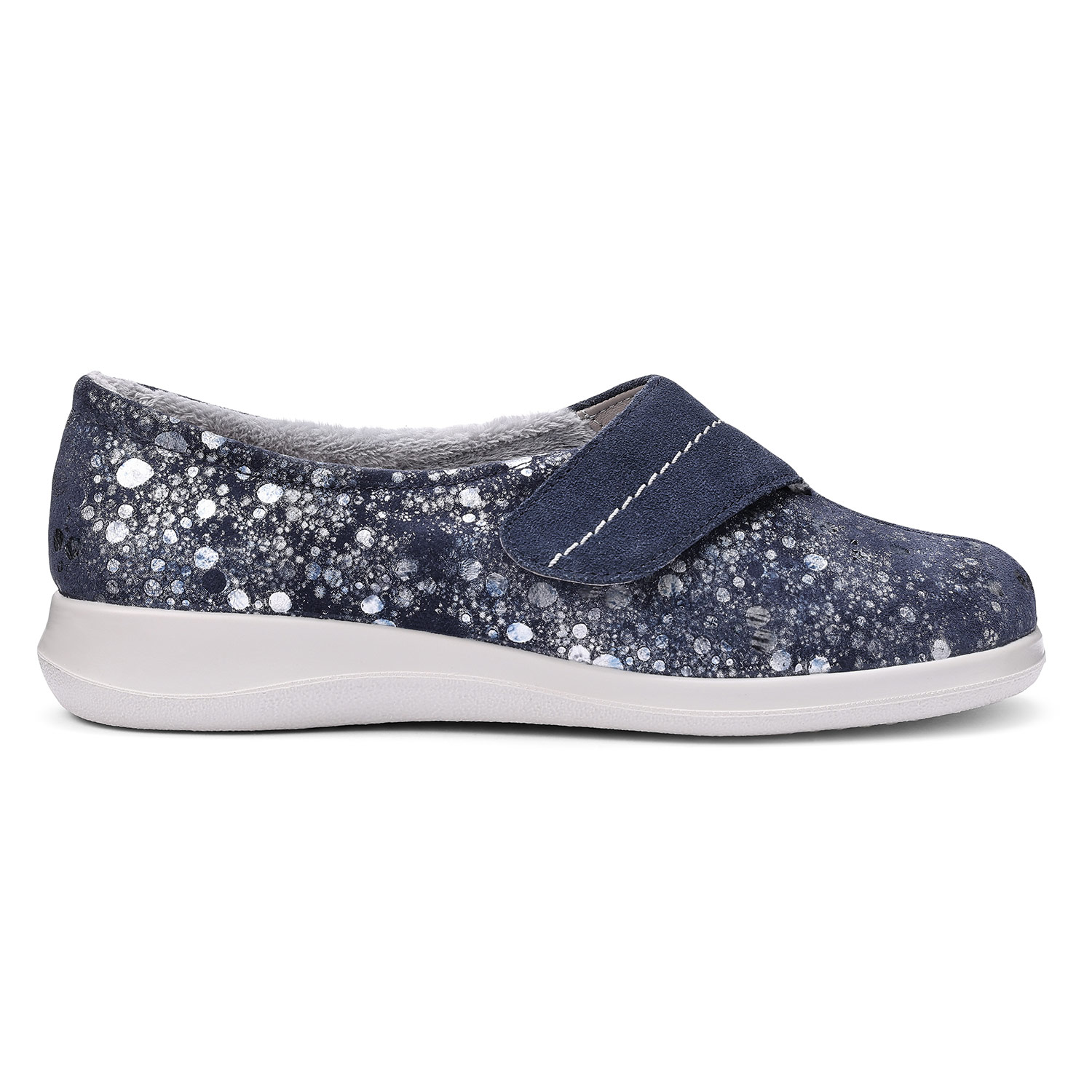 French Navy / Soft Blue | Women’s Classic Suede Slippers | Wrap ...